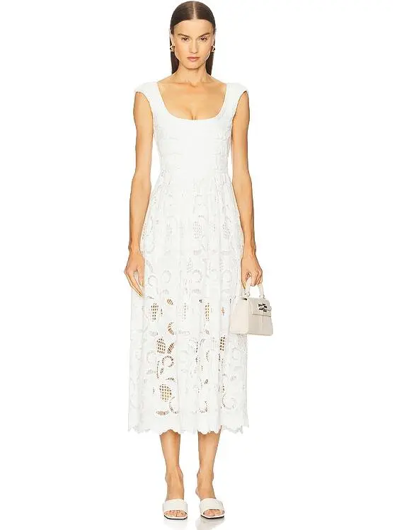 Women's White Crochet Dresses Editorialist