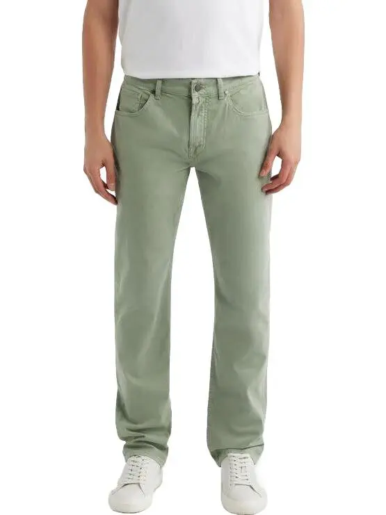 7 For All Mankind Comfort Sateen Straight-leg Jeans - Leaf