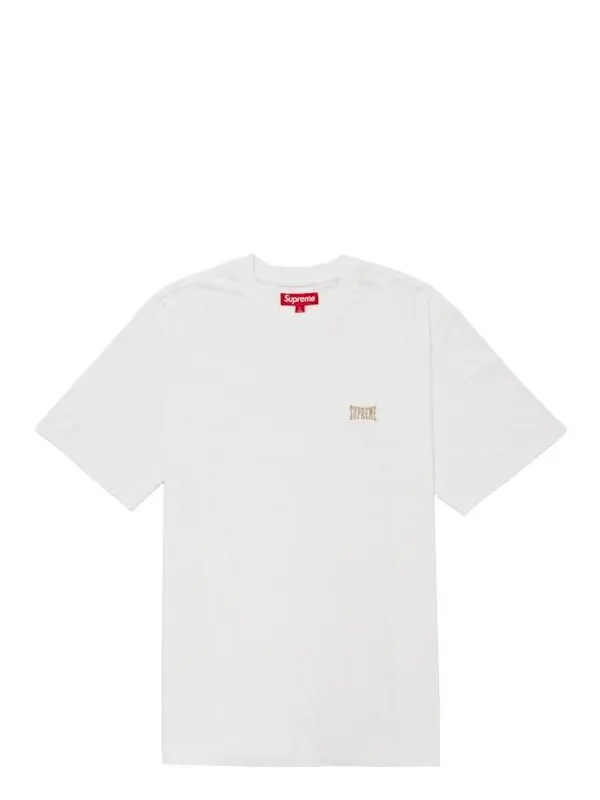 Supreme Warm Up Washed Short Sleeve Top - White