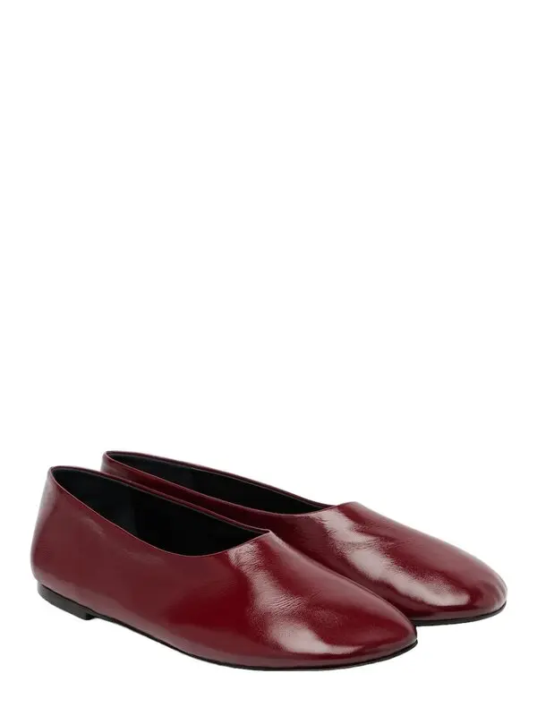 Proenza Schouler Glove Leather Ballet Flats - Red