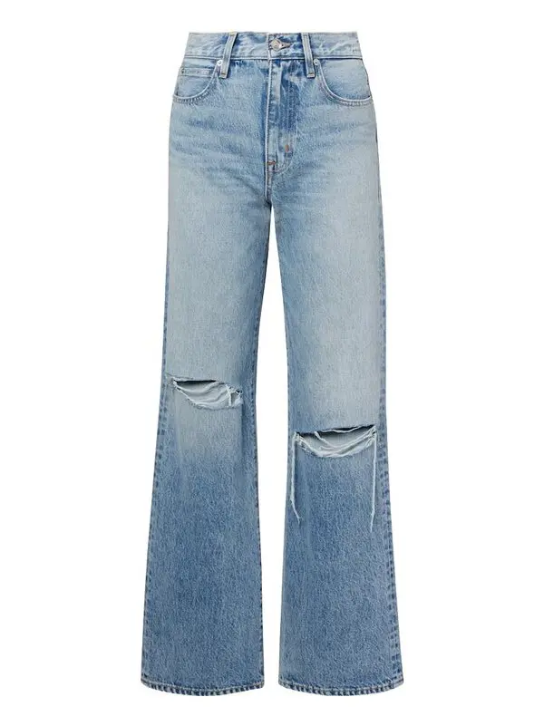 SLVRLAKE Grace Mid-rise Wide-leg Jeans - Blue