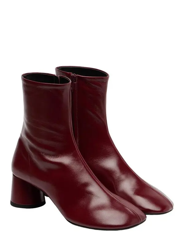 Proenza Schouler Glove Leather Ankle Boots - Burgundy
