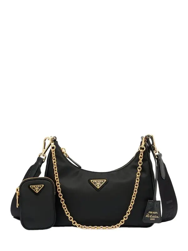 Prada Re-edition 2005 Re-nylon Shoulder Bag - Black