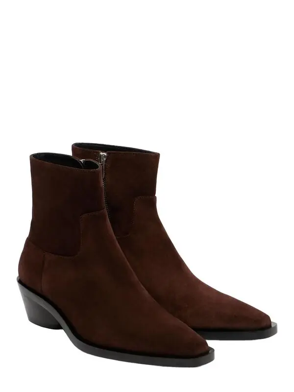 Proenza Schouler Bronco Suede Ankle Boots - Brown