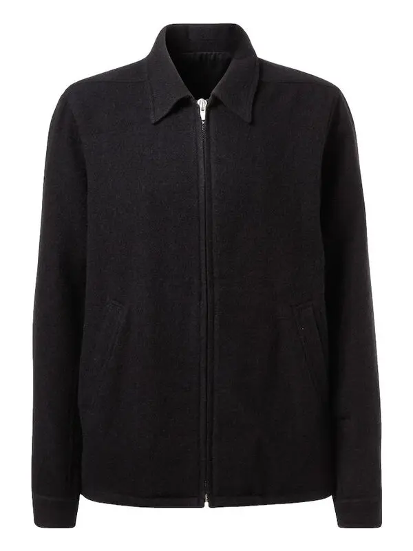 Rick Owens Brad Virgin Wool Jacket - Black