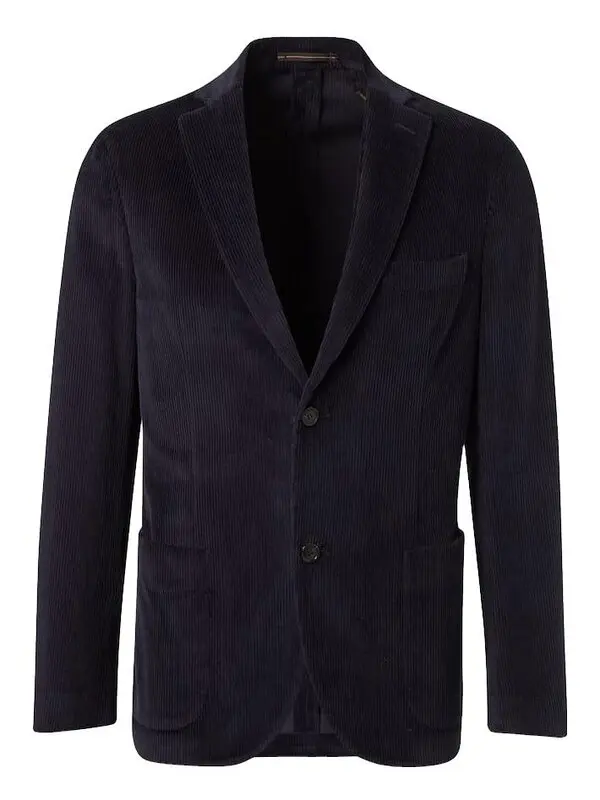 SLOWEAR Cotton Corduroy Blazer - Blue
