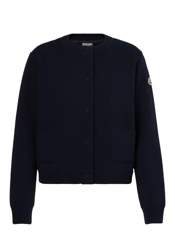 Moncler Down Cardigan - Black