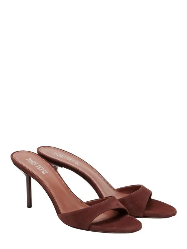 Paris Texas Lidia Suede Mules - Brown