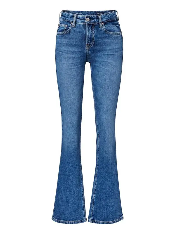 Ag Sophie Mid-rise Bootcut Jeans - Blue