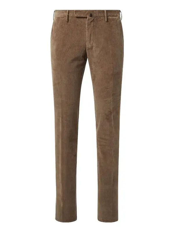 SLOWEAR Cotton Corduroy Chinos - Brown