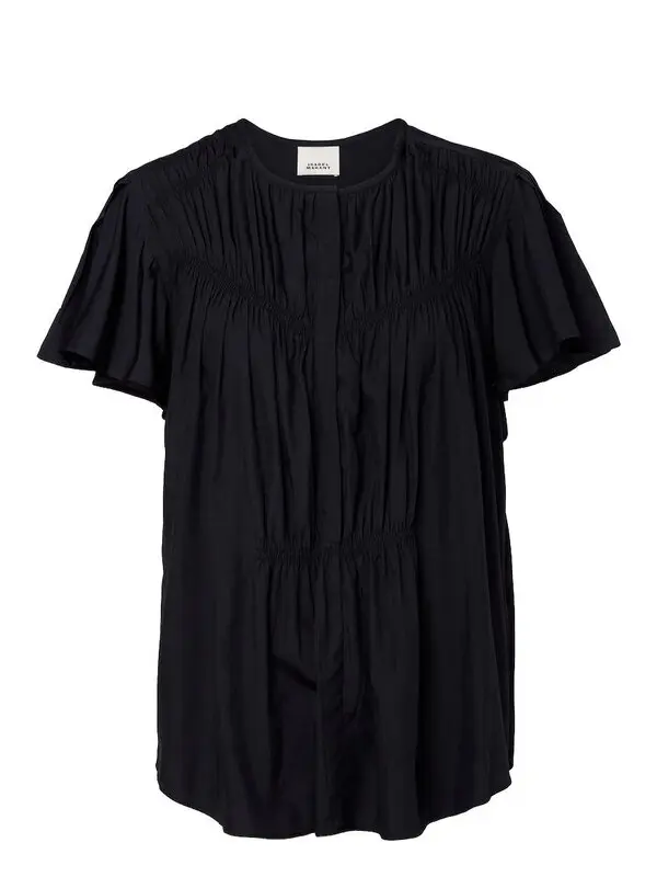 Isabel Marant Étoile Synda Gathered Top - Black