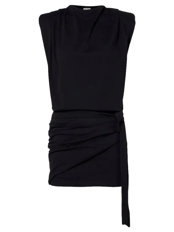 Isabel Marant Étoile Marielle Draped Minidress - Black