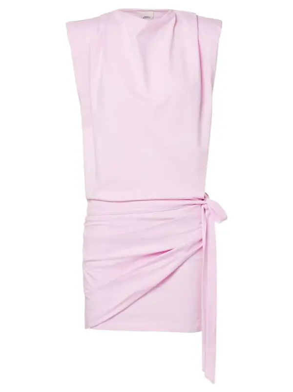 Isabel Marant Marielle Cotton Jersey Minidress - Pink