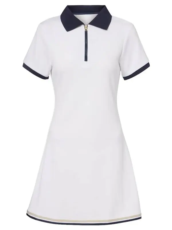 Varley Valentina Cotton-blend Pique Tennis Dress - White