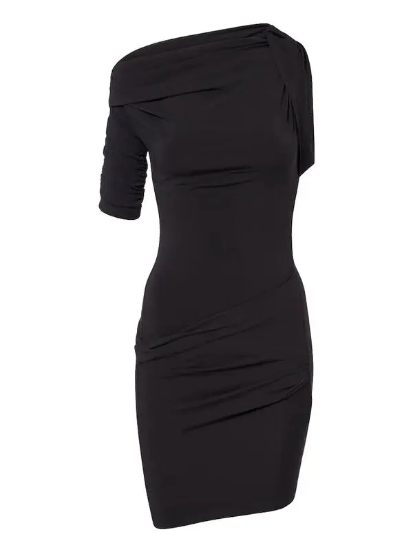 Jacquemus Draped Jersey Minidress - Blue
