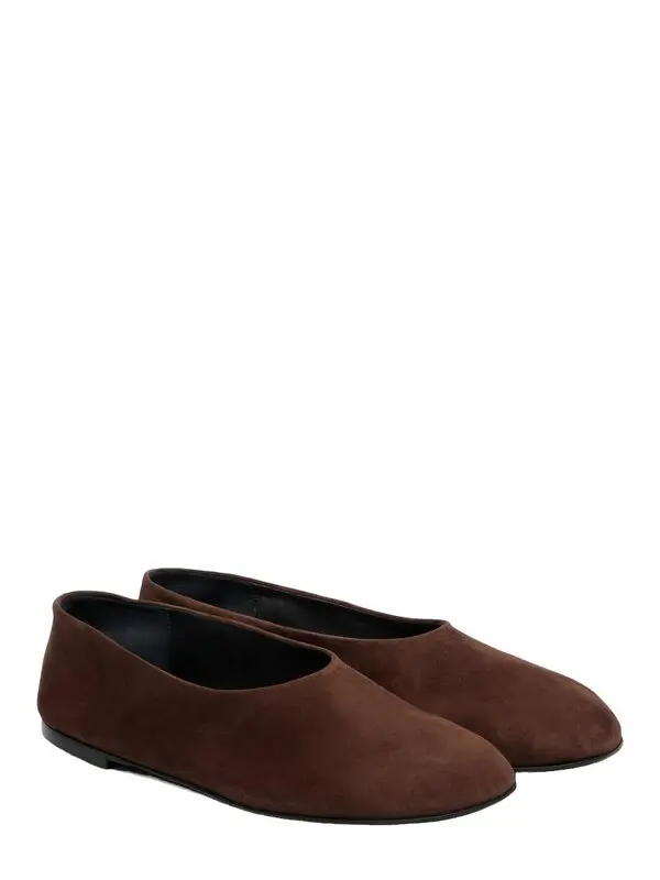 Proenza Schouler Glove Suede Ballet Flats - Brown