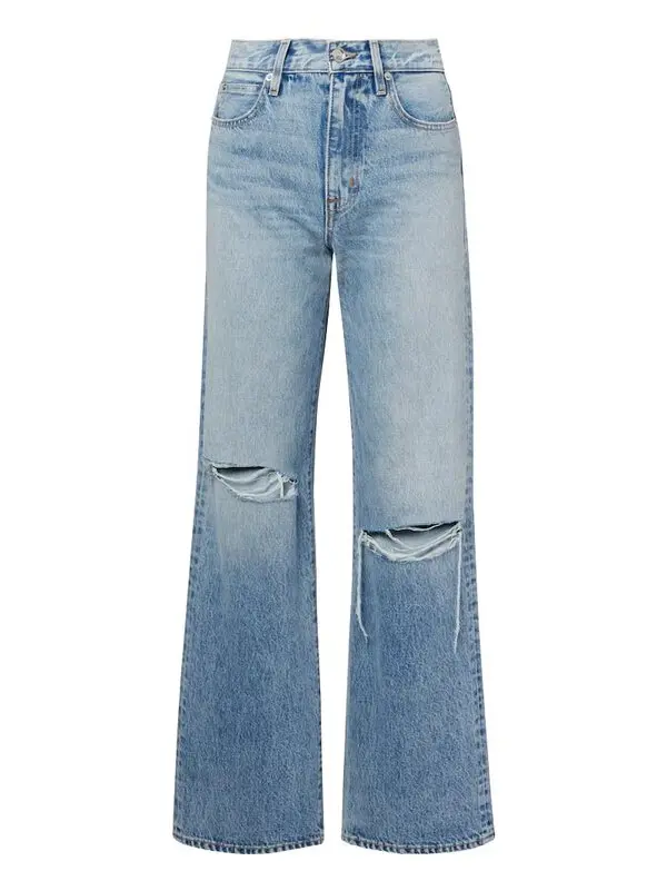 SLVRLAKE Grace Mid-rise Wide-leg Jeans - Blue