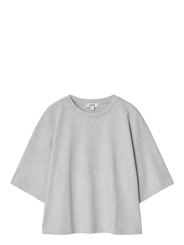 Cos Oversized Boxy T-shirt - Gray