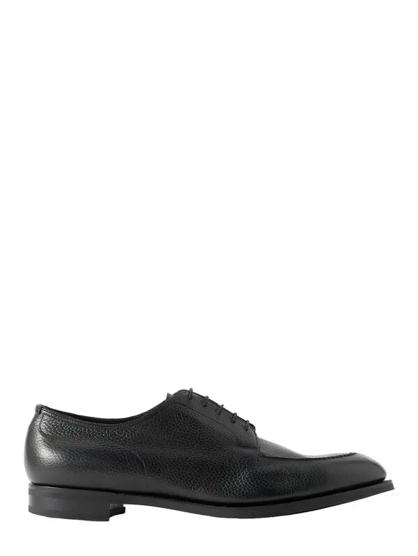 EDWARD GREEN Dover Full-grain Leather Derby Shoes - Black