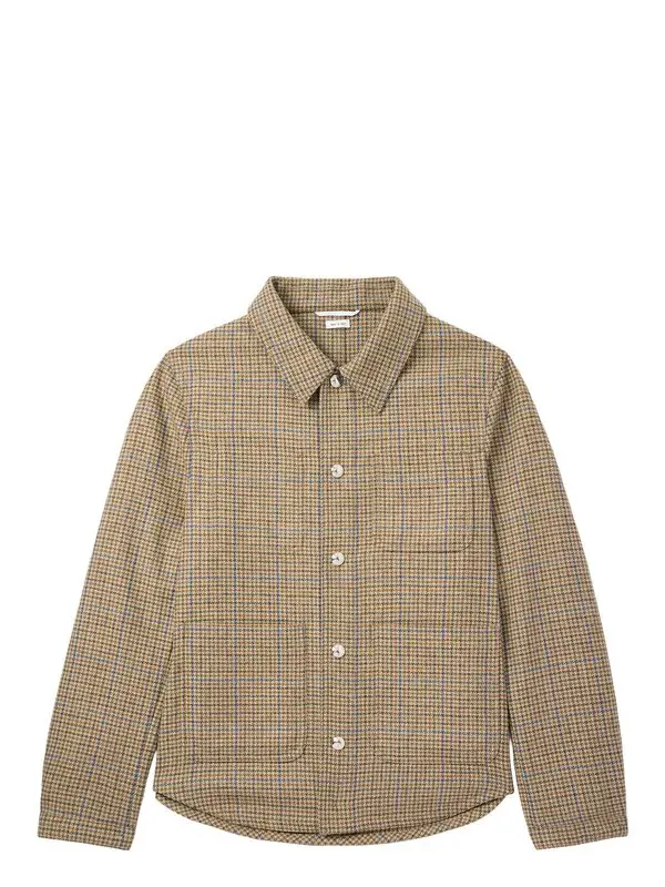 Thom Browne Houndstooth Wool Utility Jacket - Brown