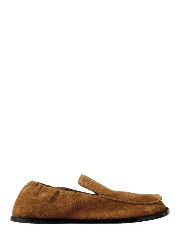 Loewe Flex Suede Loafers - Brown