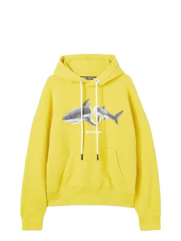 Palm Angels Shark Hoodie - Yellow