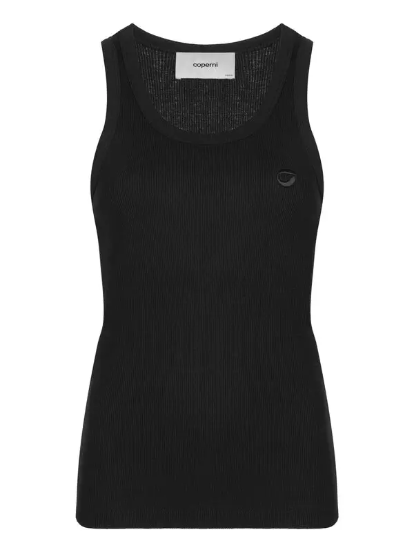Coperni Cotton Tank Top - Black