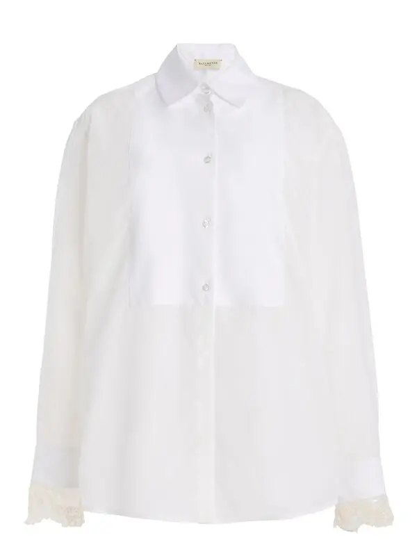 KALLMEYER Chloe Bib Shirt - Ivory