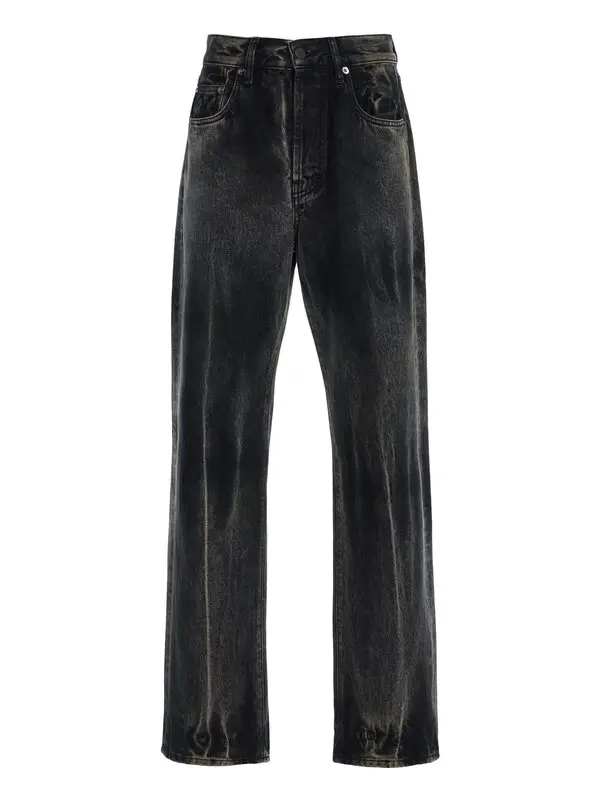 KALLMEYER Gabby Rigid High-rise Tapered Jeans - Black,white