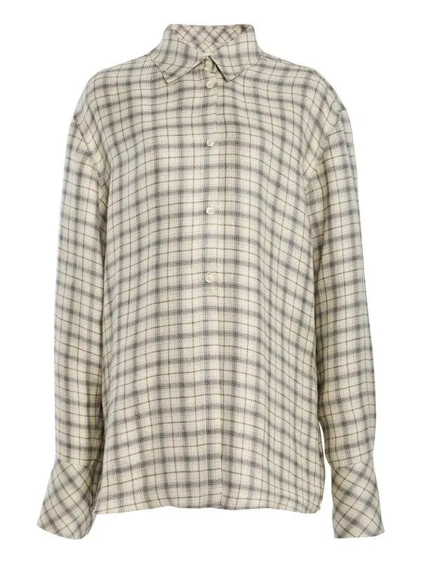 KALLMEYER Mollie Plaid Shirt - Ivory