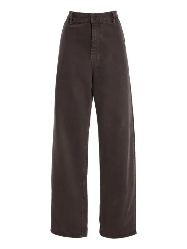 KALLMEYER Column Leg Cotton Trouser - Brown