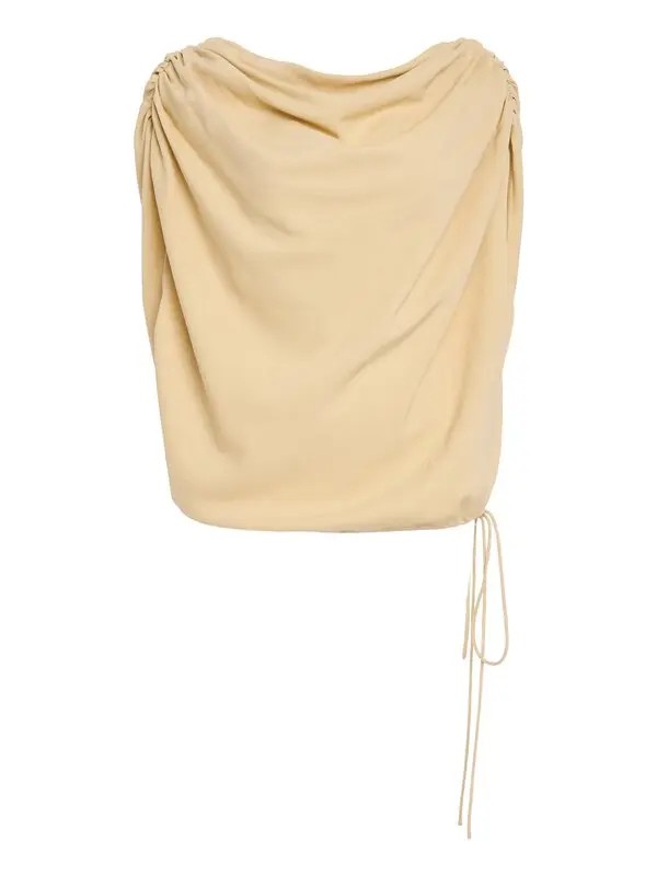 KALLMEYER Naia Draped Top - Ivory