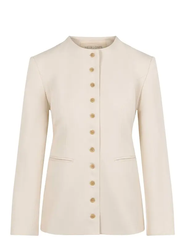 HEIRLOME Catalina Twill Blazer - Ivory