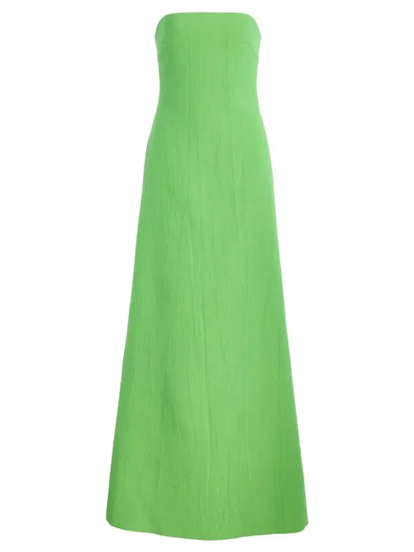 Monique Lhuillier Strapless A-line Gown - Green