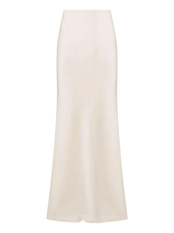 LoveShackFancy Maurine Maxi Slip Skirt - Ivory