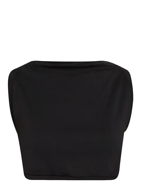 A.L.C. Mae Cropped High-neck Top - Black
