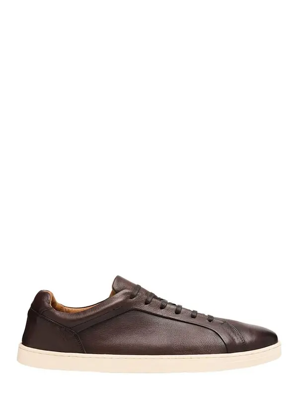 Bergdorf Goodman Leather Low-top Sneakers - Brown