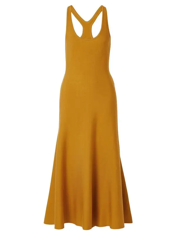 Gabriela Hearst Bastien Recycled-silk Midi Dress - Yellow