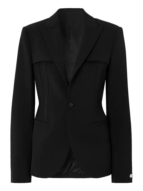 Jean Paul Gaultier Twill Blazer - Black