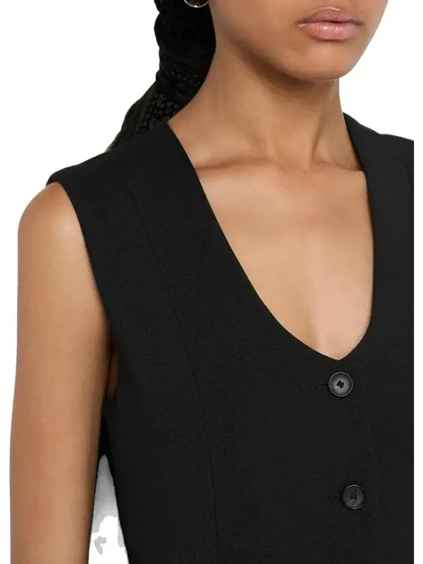 BY MALENE BIRGER Merlin Tailored Flare-hem Waistcoat - Black