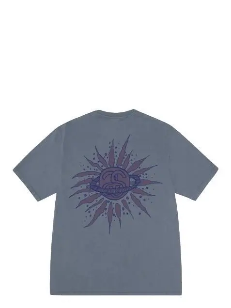 StÜssy Look Beyond Pigment Dyed Tee Shirt - Navy Blue