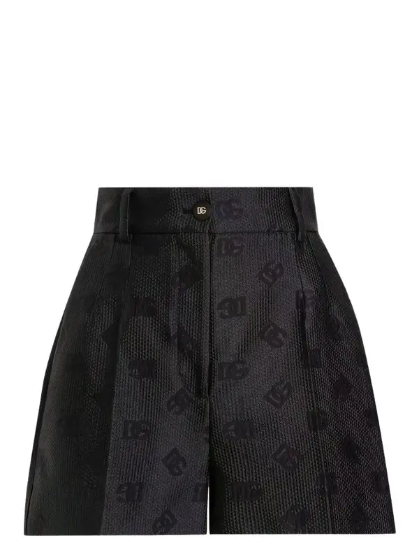 Dolce & Gabbana Jacquard Thigh-length Shorts - Black