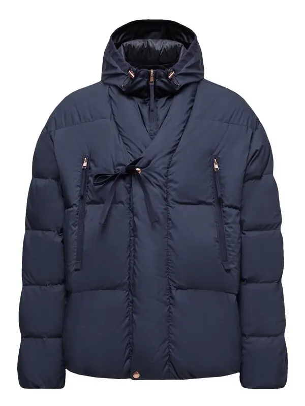 MONCLER X GILGA FARM DESIGNED BY DONALD GLOVER X Gilga Farm Donald Glover Short Down Jacket - Blue
