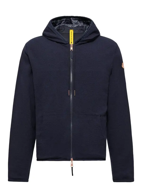 MONCLER X GILGA FARM DESIGNED BY DONALD GLOVER Genius Wool-cashmere Reversible Hoodie - Blue