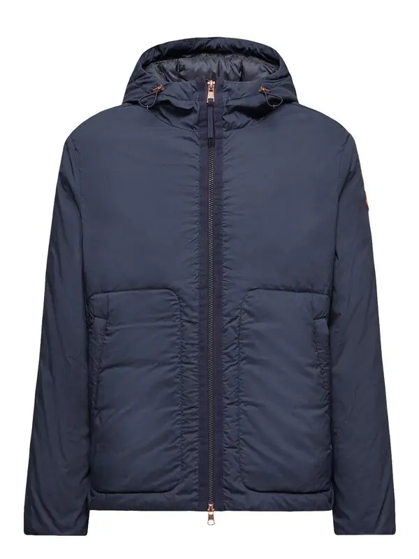 MONCLER X GILGA FARM DESIGNED BY DONALD GLOVER X Gilga Farm Caracara Short Down Jacket - Blue