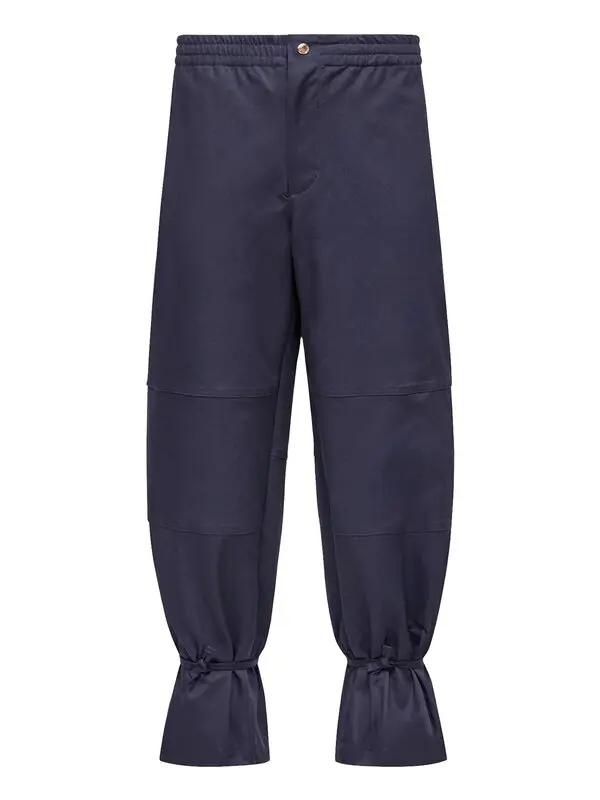 MONCLER X GILGA FARM DESIGNED BY DONALD GLOVER Cotton Gabardine Pants - Blue