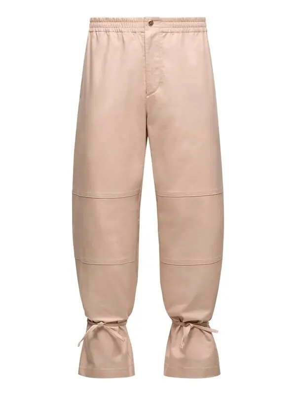 MONCLER X GILGA FARM DESIGNED BY DONALD GLOVER Cotton Gabardine Pants - Pink