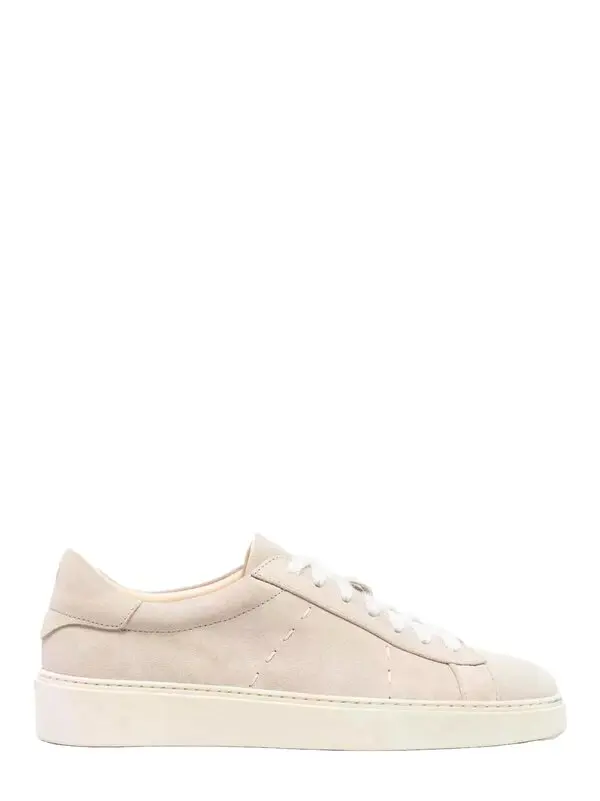 Eleventy Suede Leather Trainers - Neutrals