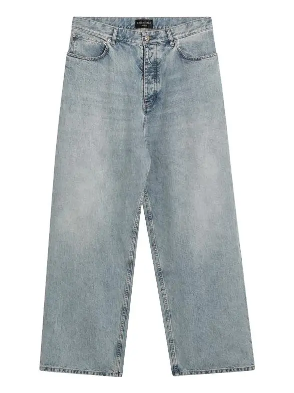 Balenciaga Loose Light Denim Jeans - Blue