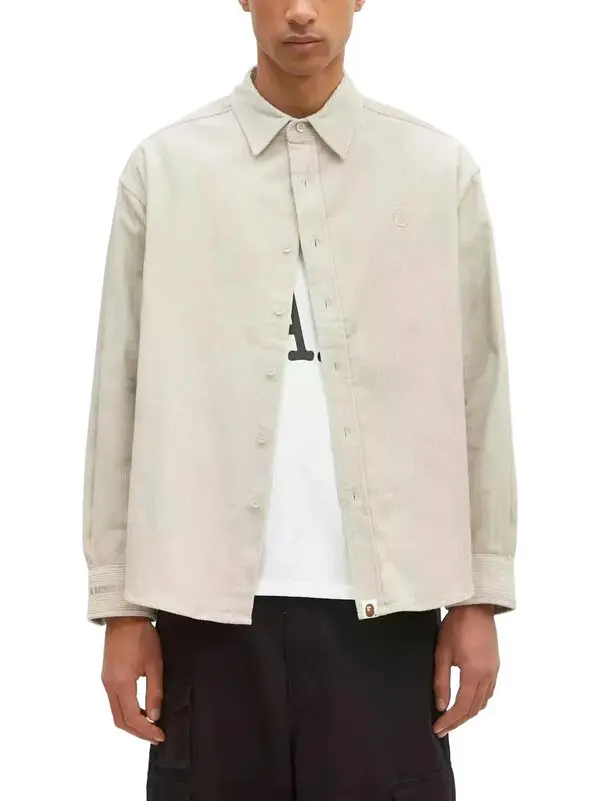 A BATHING APE Corduroy Button-down Shirt - Neutrals